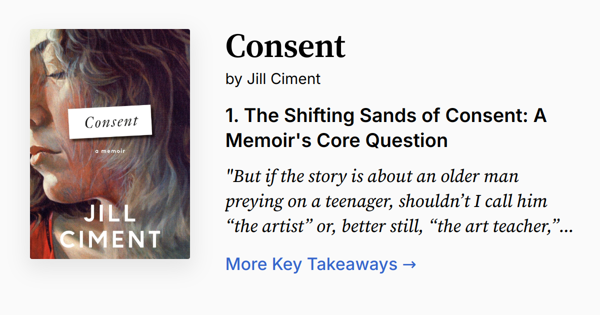 Consent by Jill Ciment | Summary, Audio, Quotes, FAQ