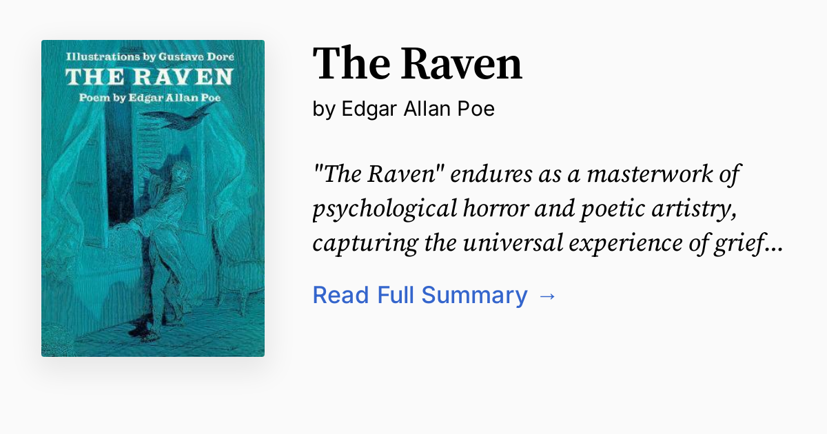 The Raven by Edgar Allan Poe | Summary, Analysis