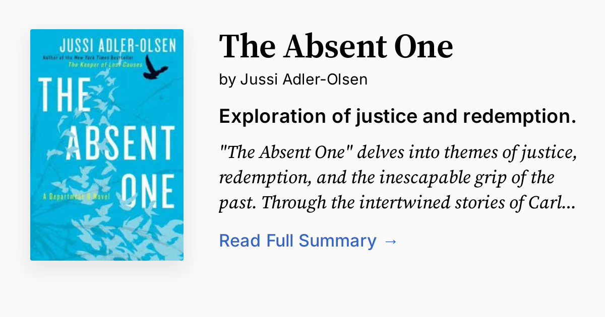 The Absent One by Jussi Adler-Olsen | Summary, Analysis, FAQ