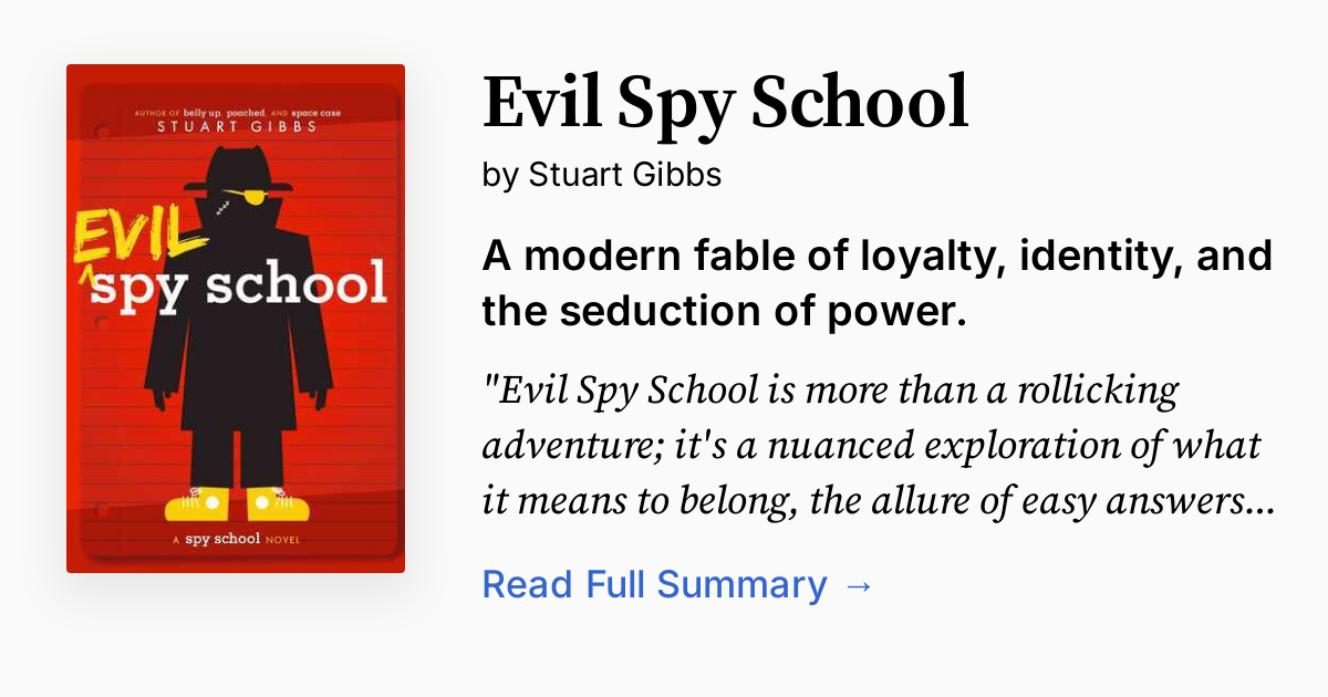 Evil Spy School | Summary, Analysis
