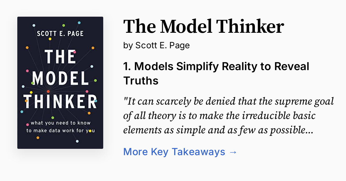 The Model Thinker | Summary, Quotes, FAQ, Audio