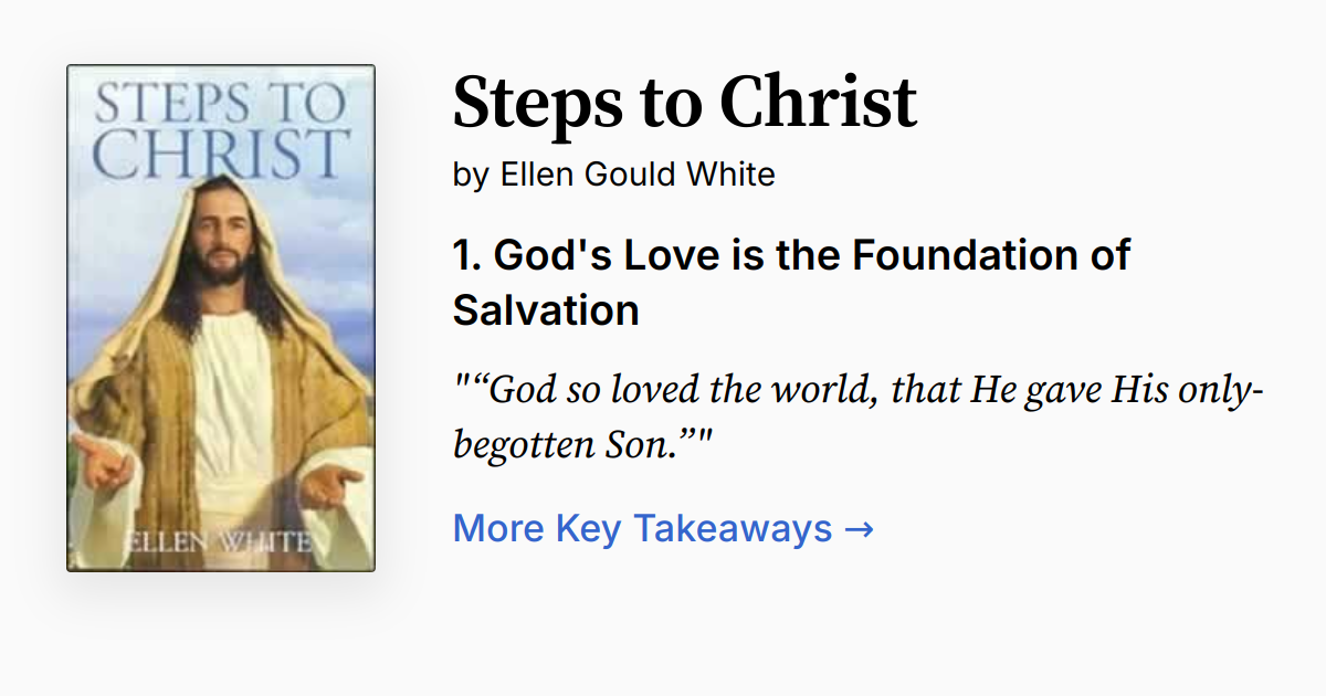 Steps to Christ | Summary, Quotes, FAQ, Audio