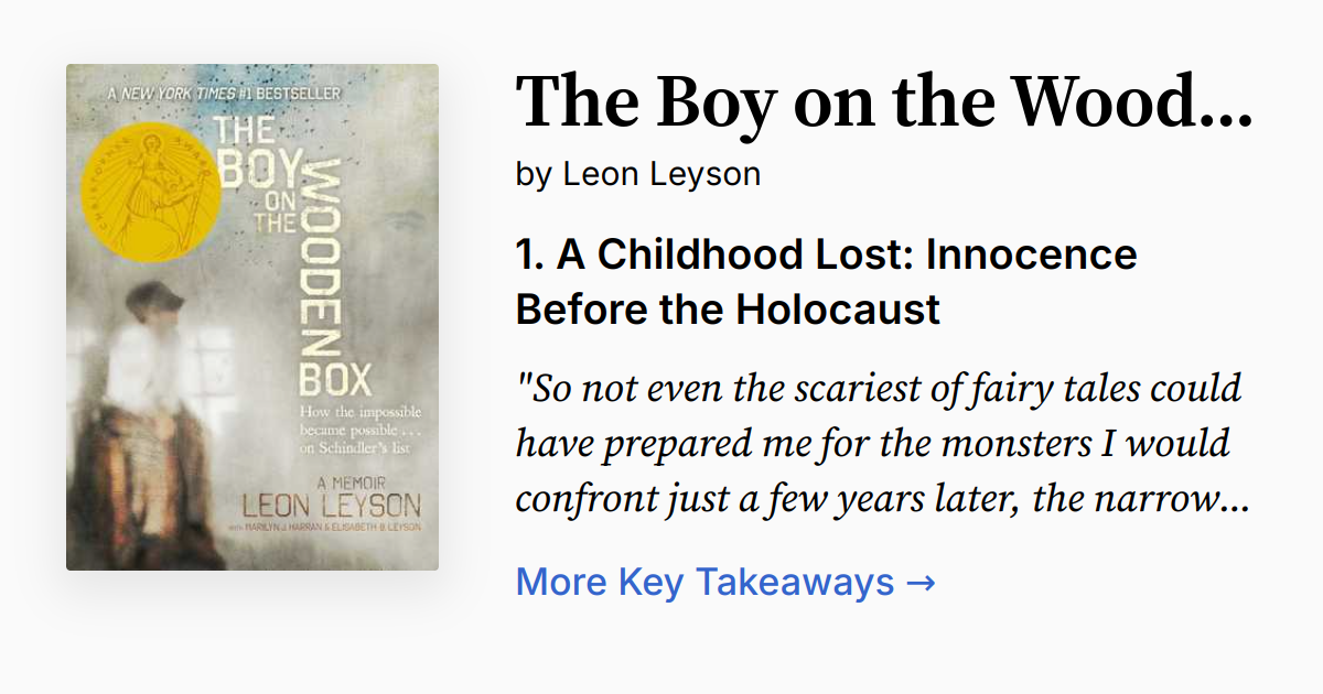 The Boy on the Wooden Box | Summary, Quotes, FAQ, Audio