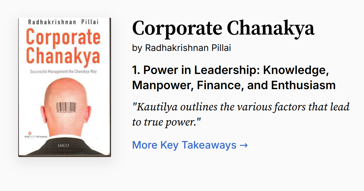 Corporate Chanakya | Summary, Audio, Quotes, FAQ