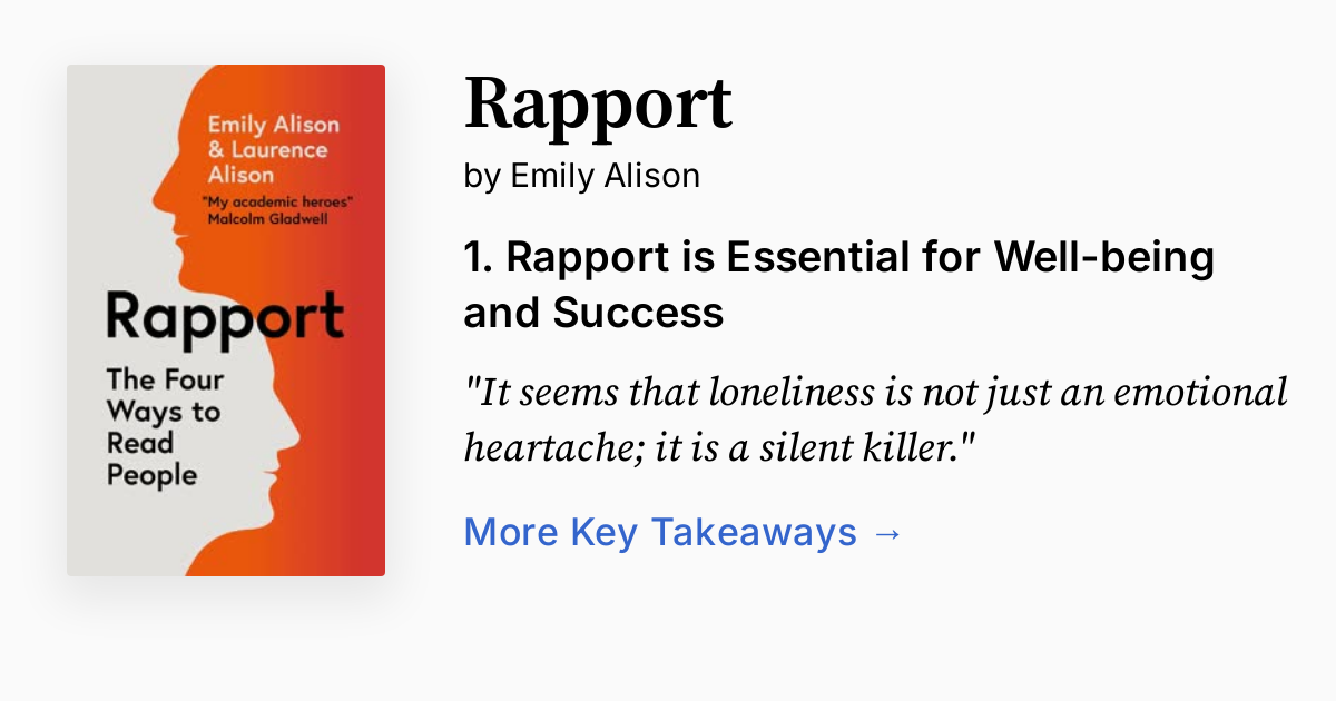 Rapport by Emily Alison | Summary, Audio, Quotes, FAQ