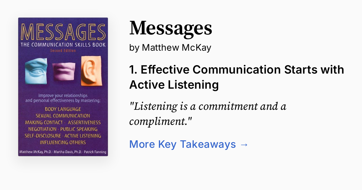 Messages by Matthew McKay | Summary, Audio, Quotes