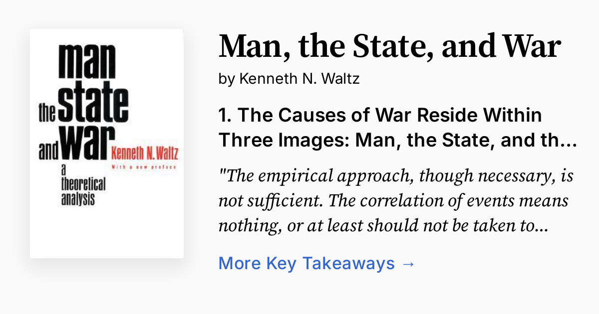Man, the State, and War | Summary, Audio, Quotes, FAQ