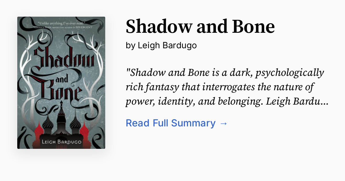 Shadow and Bone | Summary, Analysis, FAQ