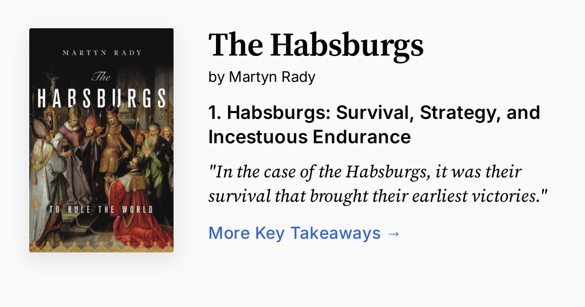 The Habsburgs by Martyn Rady | Summary, Quotes, Audio