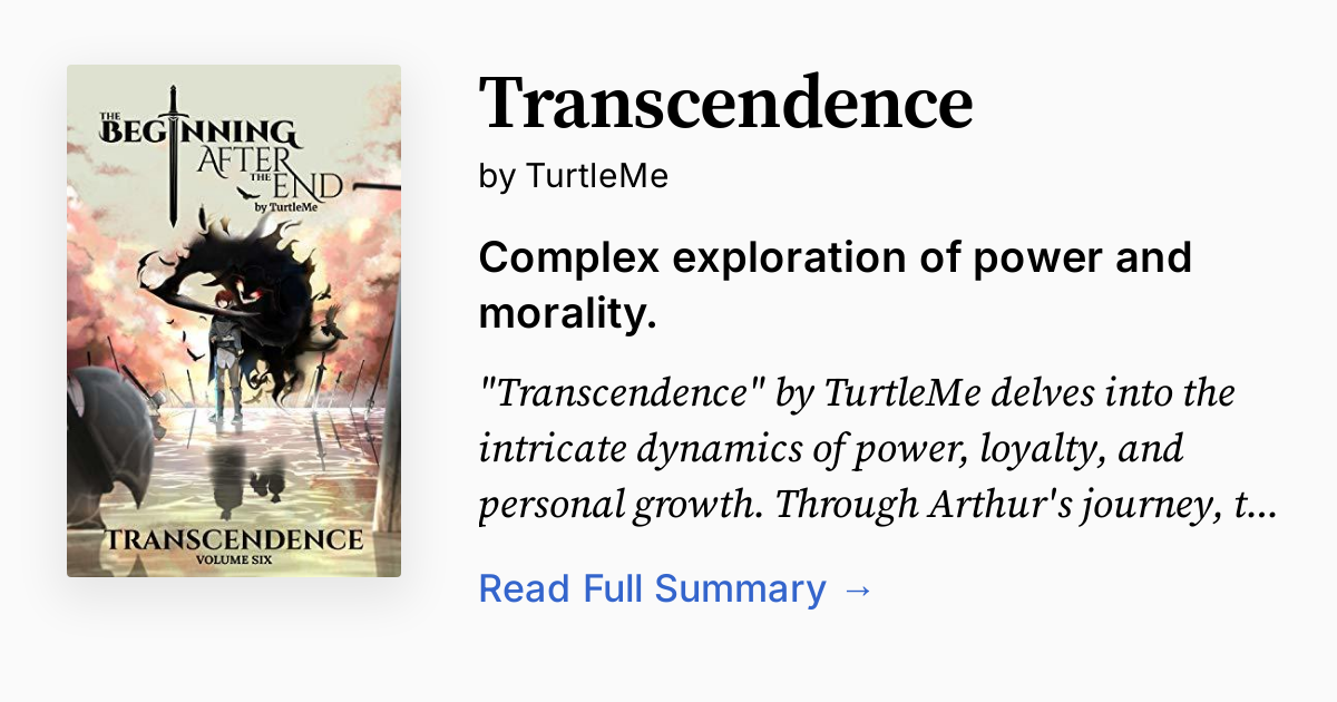 Transcendence by TurtleMe | Summary, Audio, Analysis, FAQ