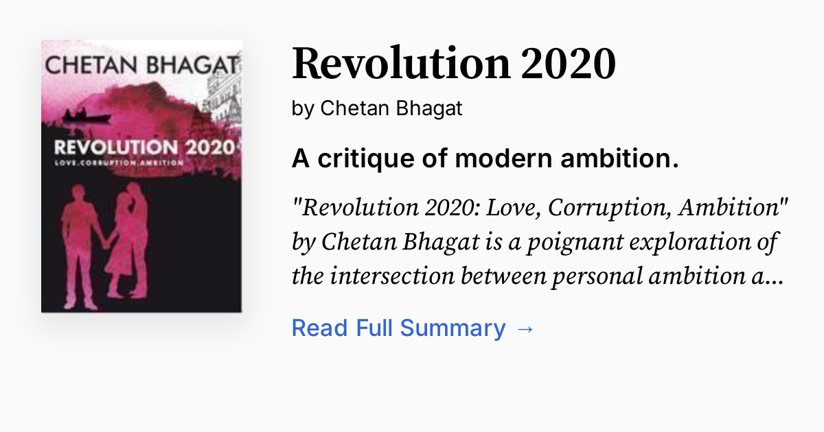 Revolution 2020 | Summary, Audio, Analysis, FAQ