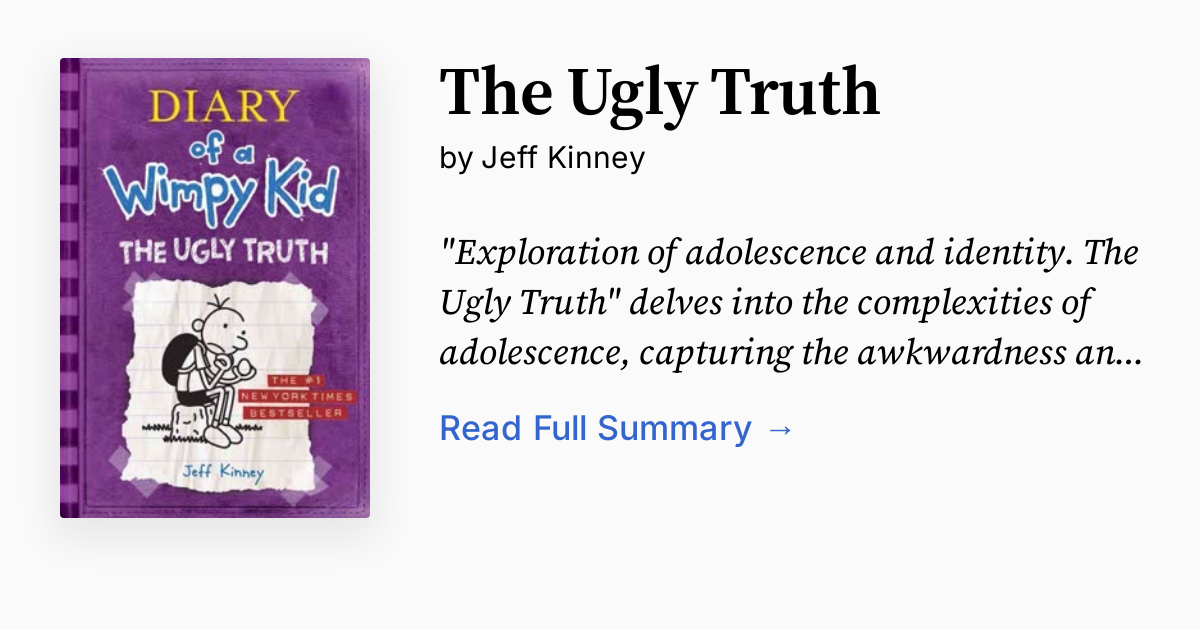 The Ugly Truth by Jeff Kinney | Summary, Analysis, FAQ