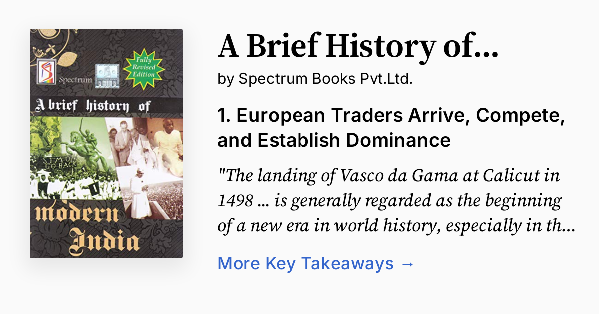 A Brief History of Modern India (2019-2020 Edition) by Spectrum Books ...