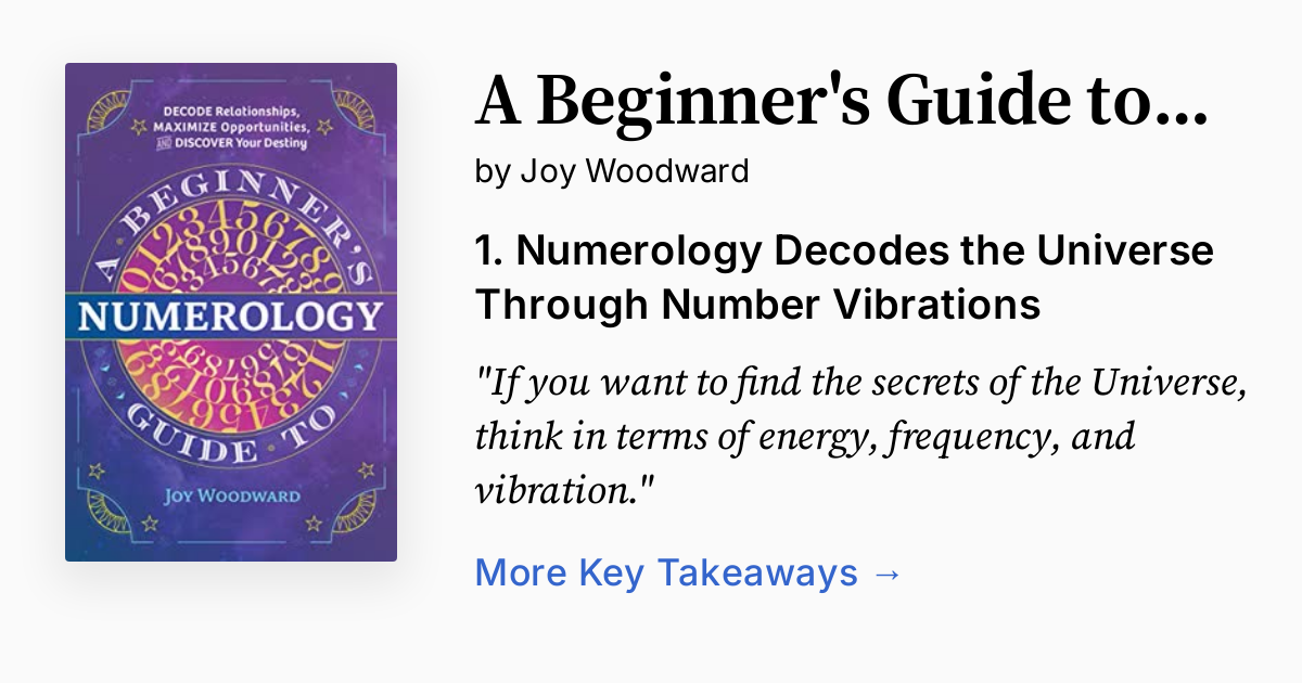 A Beginner's Guide to Numerology | Summary, Audio, Quotes, FAQ