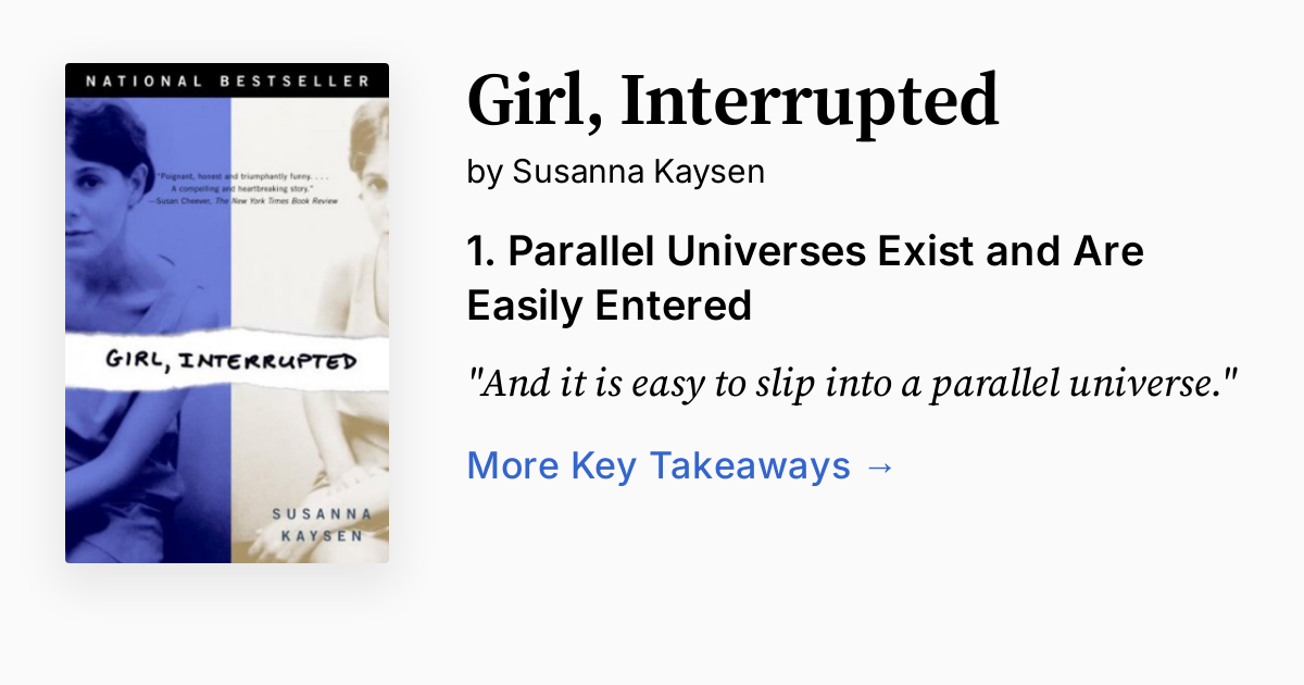 Girl, Interrupted | Resumen, Quotes, Audio