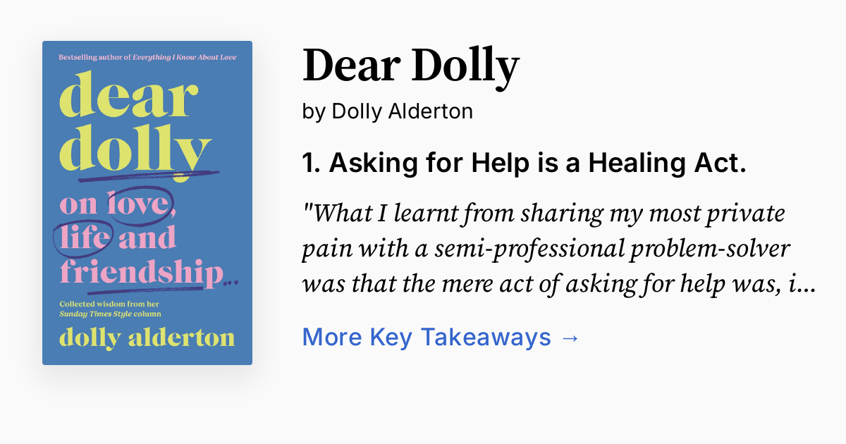 Dear Dolly by Dolly Alderton | Summary, Audio, Quotes, FAQ