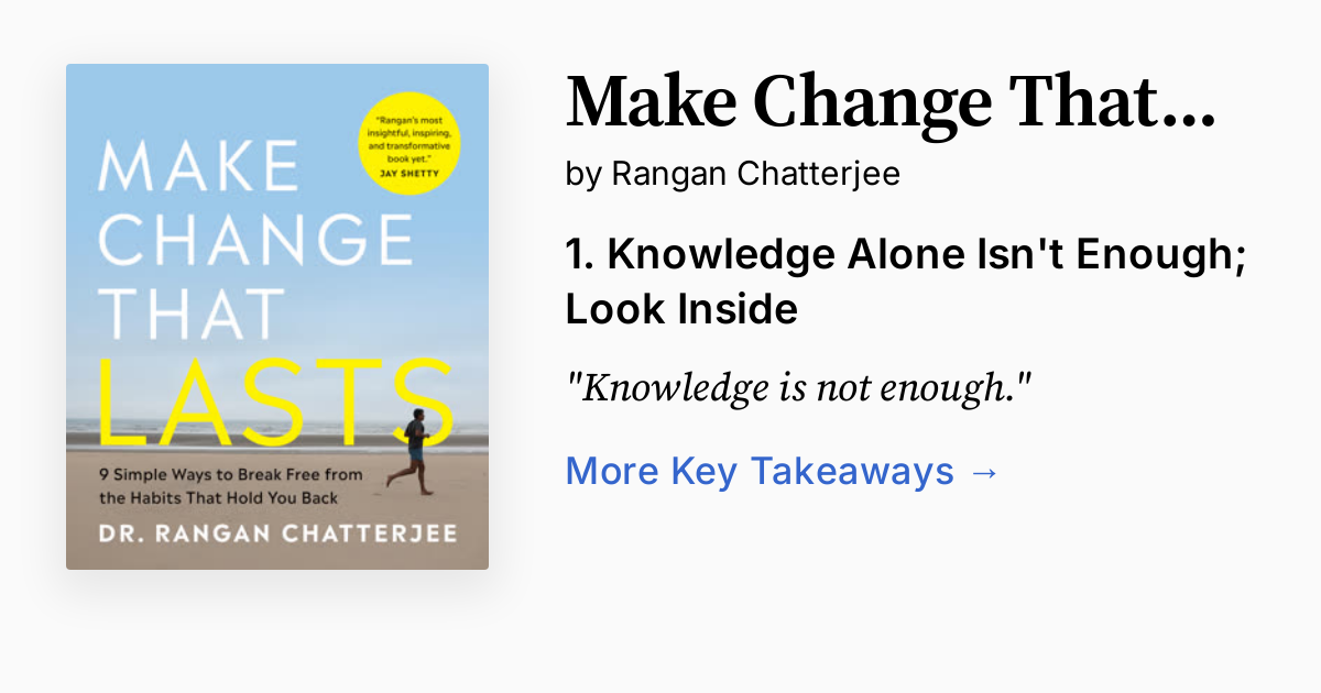 Make Change That Lasts (B&W Illustrations) | Summary, Audio, Quotes