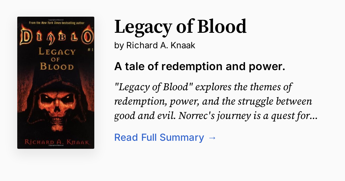 Legacy of Blood | Summary, Audio, Analysis