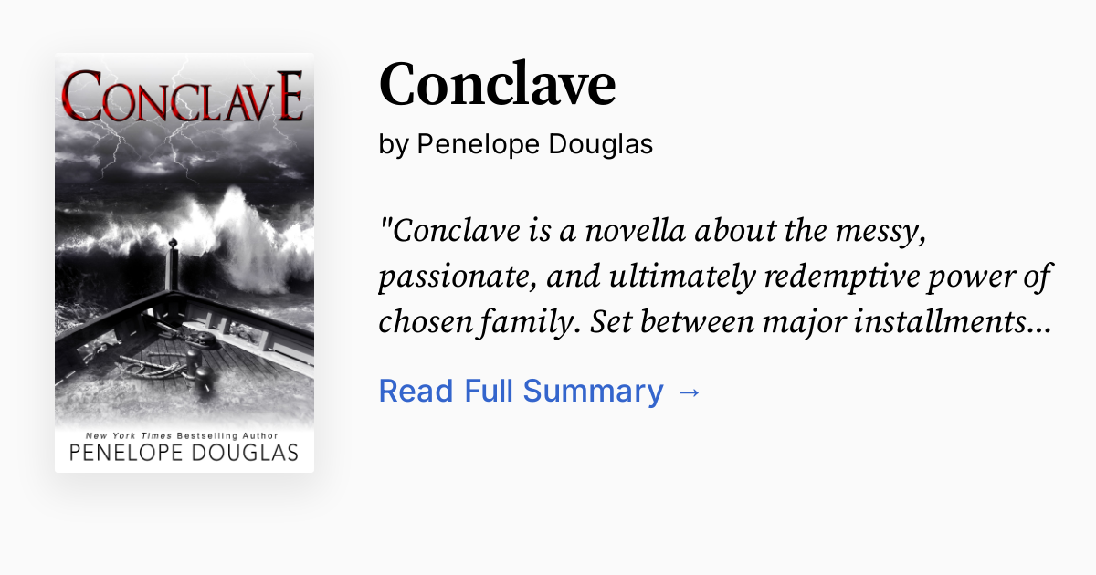 Conclave by Penelope Douglas | Summary, Audio, Analysis, FAQ