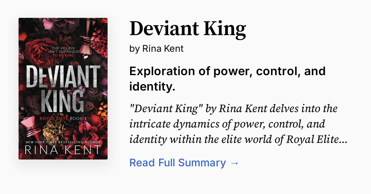 Deviant King by Rina Kent | Summary, Analysis, FAQ