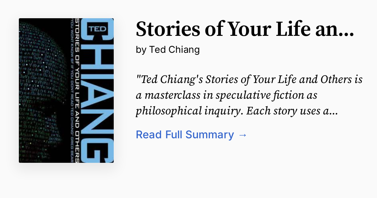 Stories of Your Life and Others | Summary, Audio, Analysis