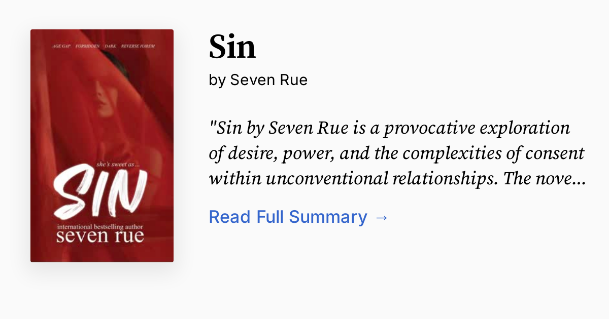 Sin by Seven Rue | Summary, Audio, Analysis