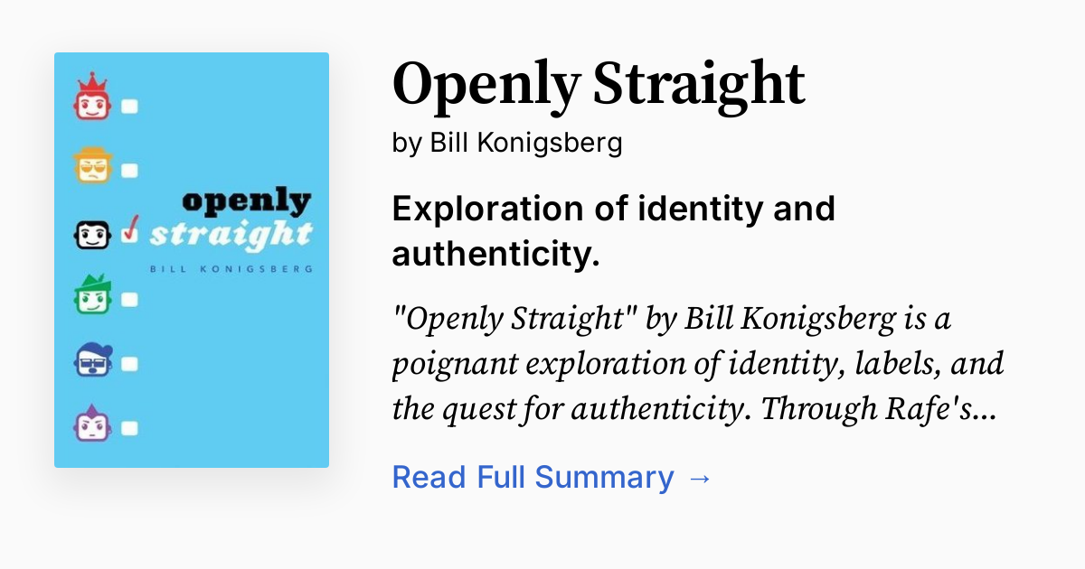 Openly Straight | Summary, Analysis, FAQ
