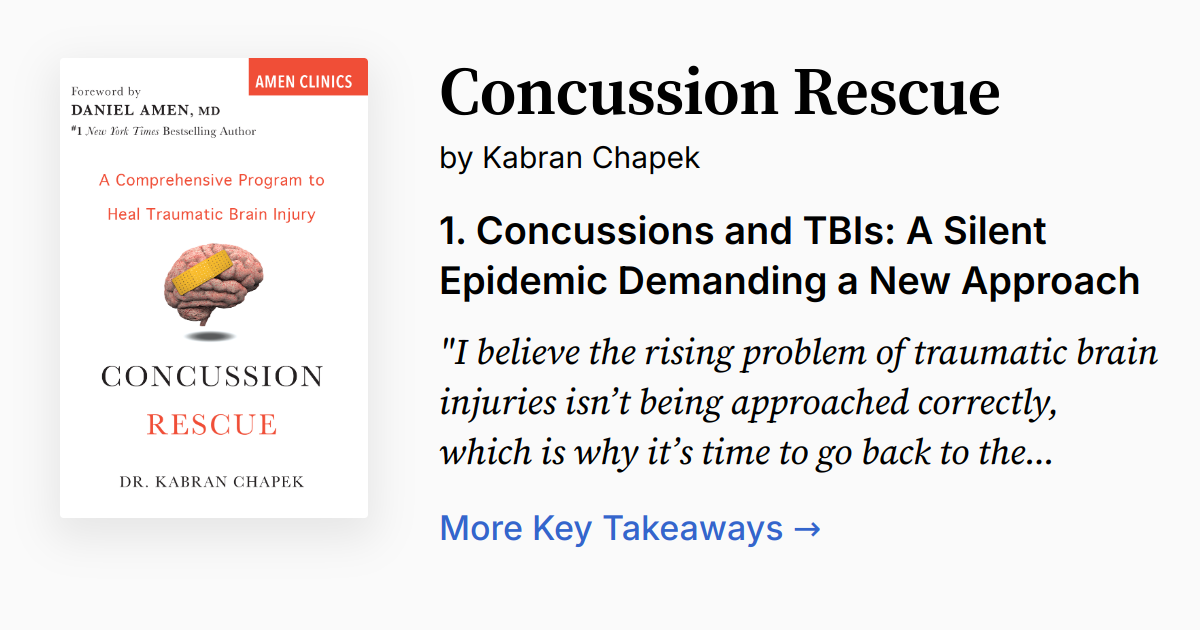 Concussion Rescue | Summary, Audio, Quotes