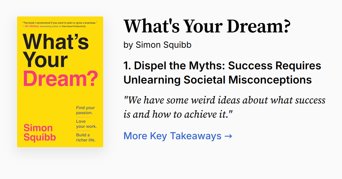 What's Your Dream? | Summary, Quotes, FAQ, Audio