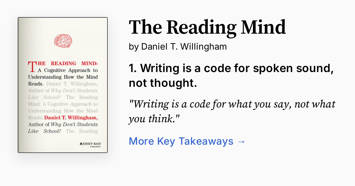 The Reading Mind | Summary, Audio, Quotes, FAQ