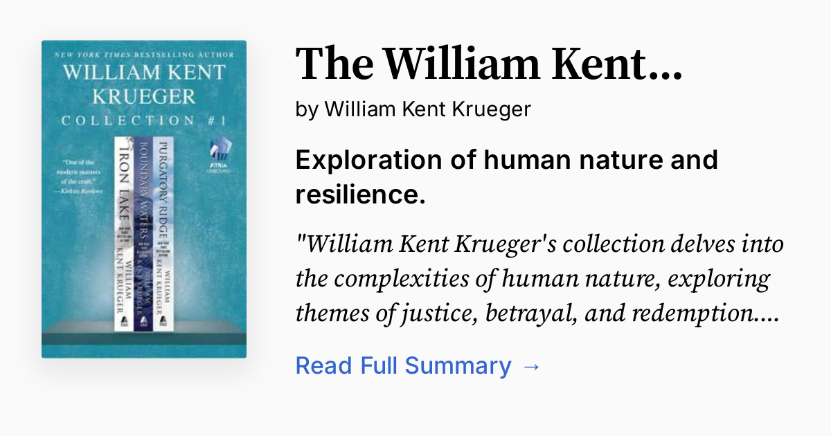 The William Kent Krueger Collection #1 | Summary, Analysis, FAQ