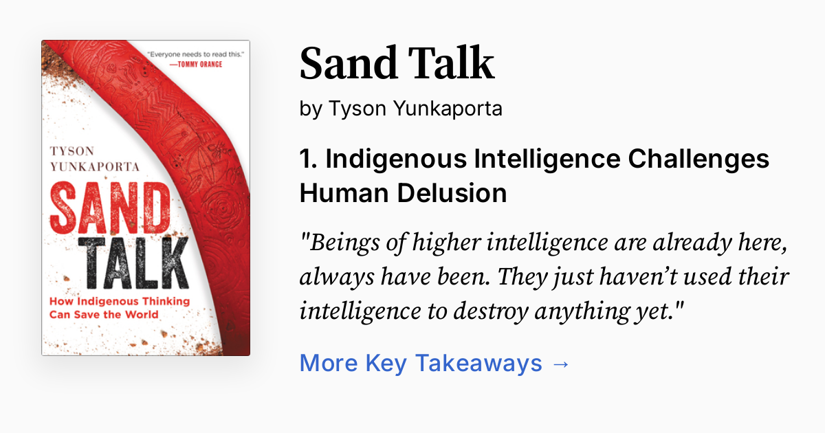 Sand Talk by Tyson Yunkaporta | Summary, Quotes, Audio