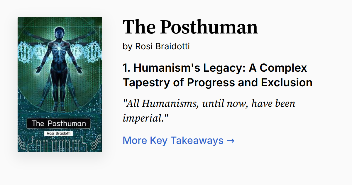 The Posthuman by Rosi Braidotti | Summary, Quotes, FAQ, Audio