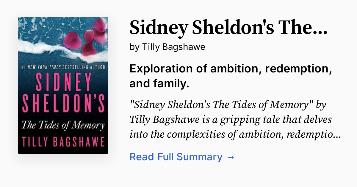 Sidney Sheldon's The Tides of Memory | Summary, Analysis