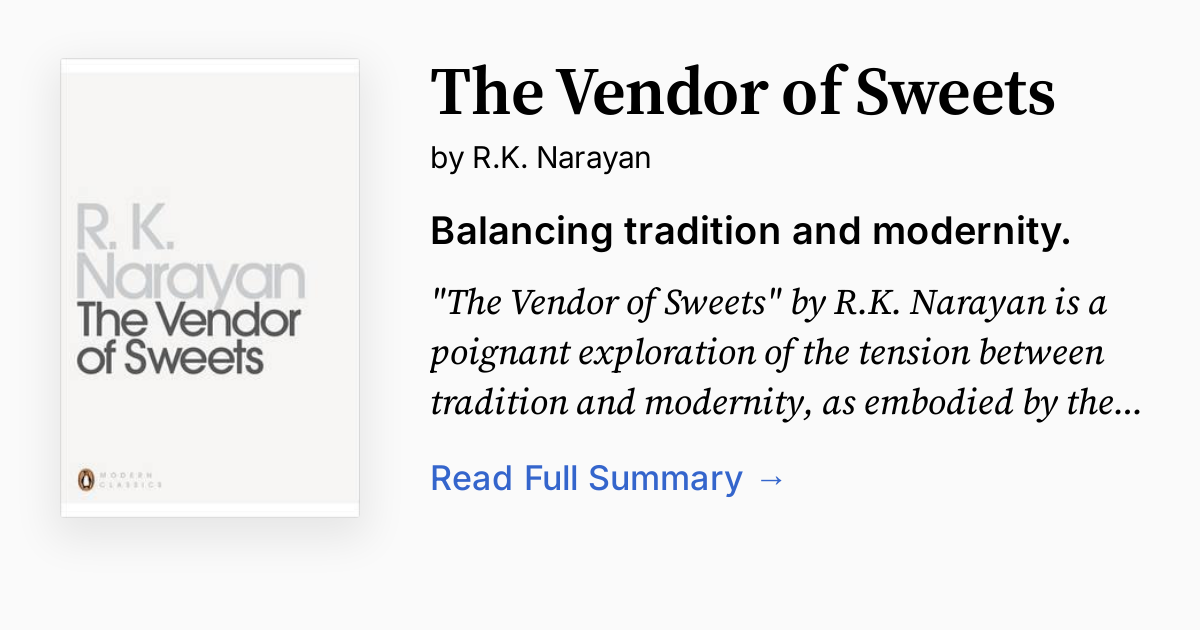 The Vendor of Sweets | Summary, Audio, Analysis
