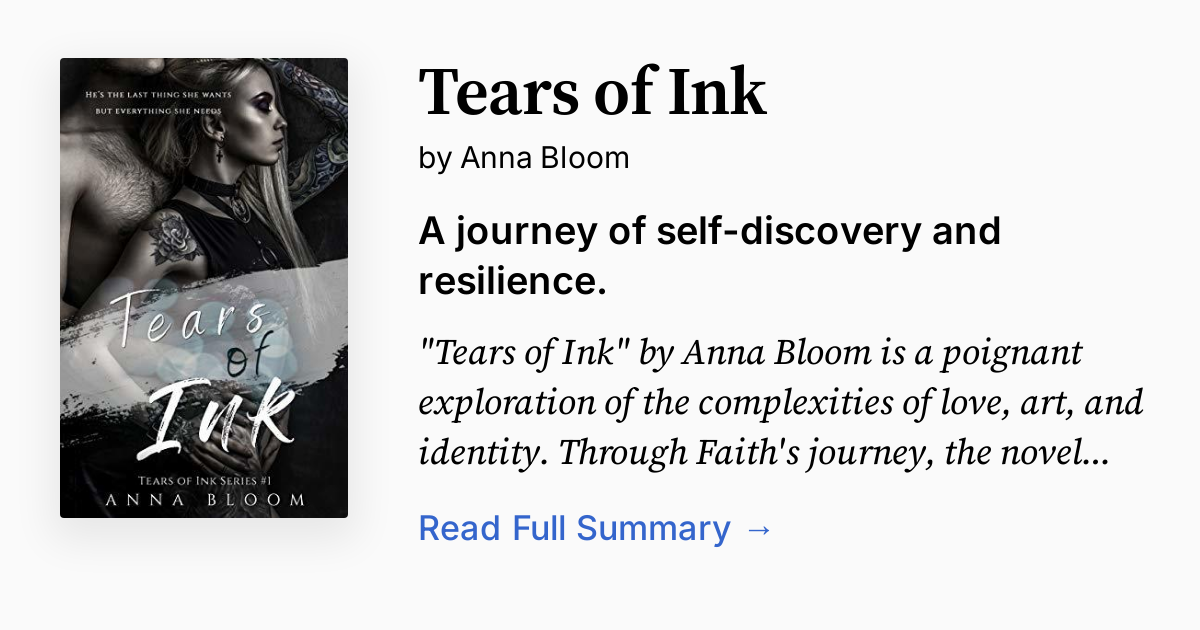 Tears of Ink by Anna Bloom | Summary, Audio, Analysis, FAQ