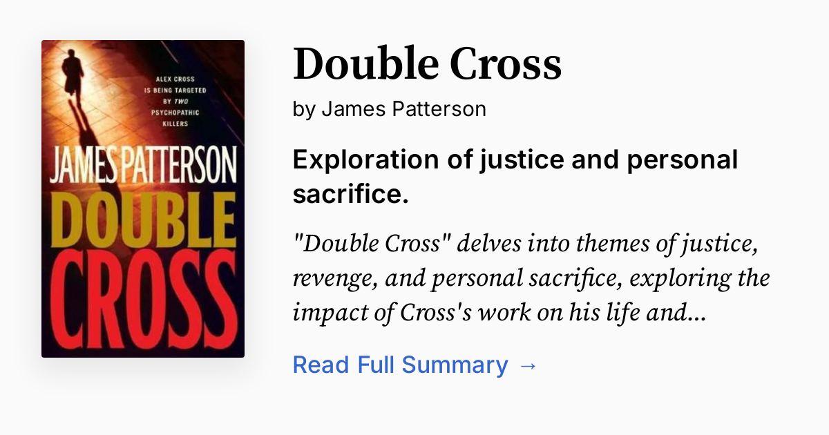 Double Cross by James Patterson | Summary, Analysis, FAQ