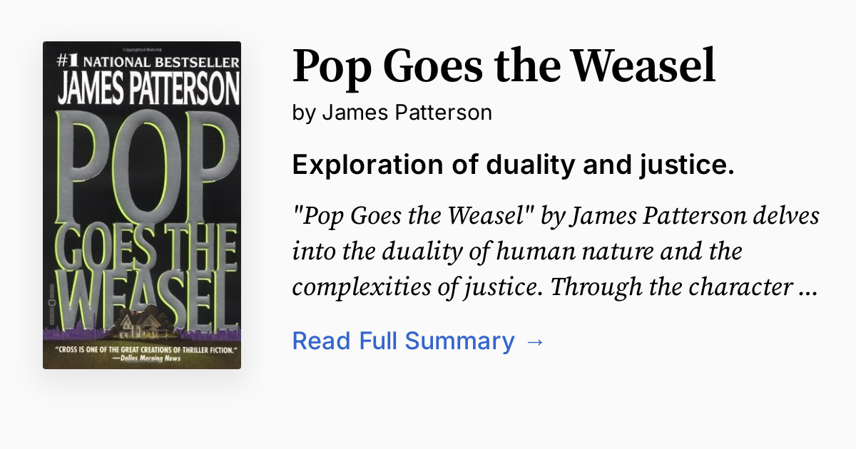 Pop Goes the Weasel | Summary, Analysis, FAQ