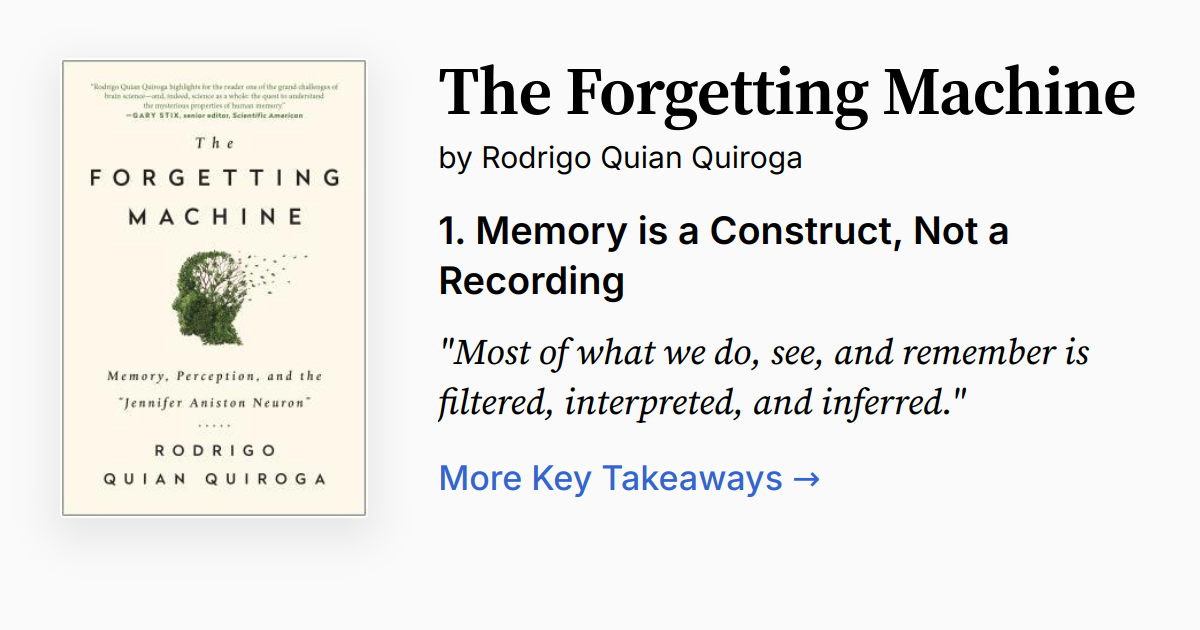 The Forgetting Machine | Summary, Audio, Quotes, FAQ