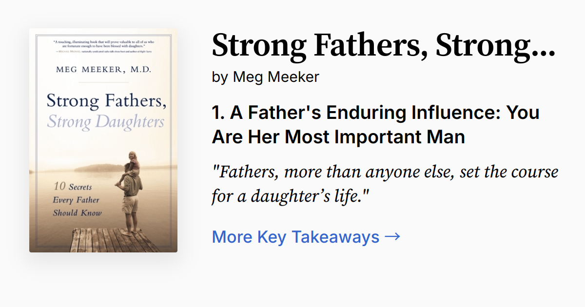 Strong Fathers, Strong Daughters | Summary, Audio, Quotes, FAQ