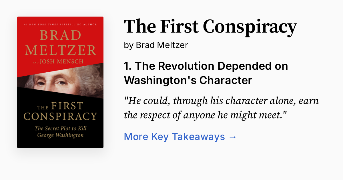 The First Conspiracy | Summary, Audio, Quotes