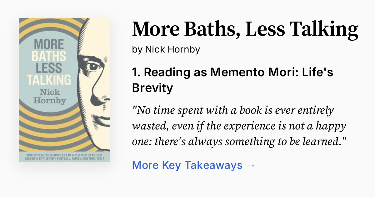 More Baths, Less Talking | Summary, Audio, Quotes
