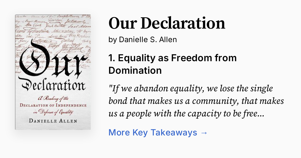 Our Declaration | Summary, Audio, Quotes, FAQ