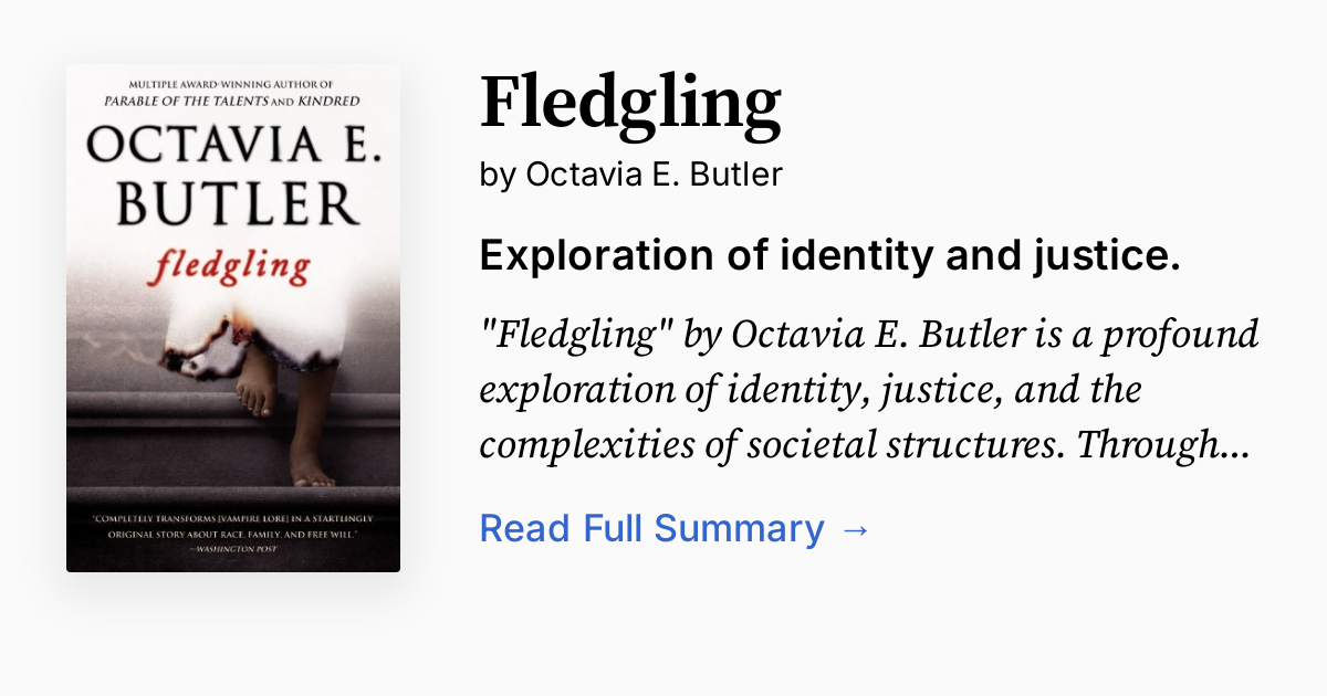 Fledgling by Octavia E. Butler | Summary, Analysis, FAQ
