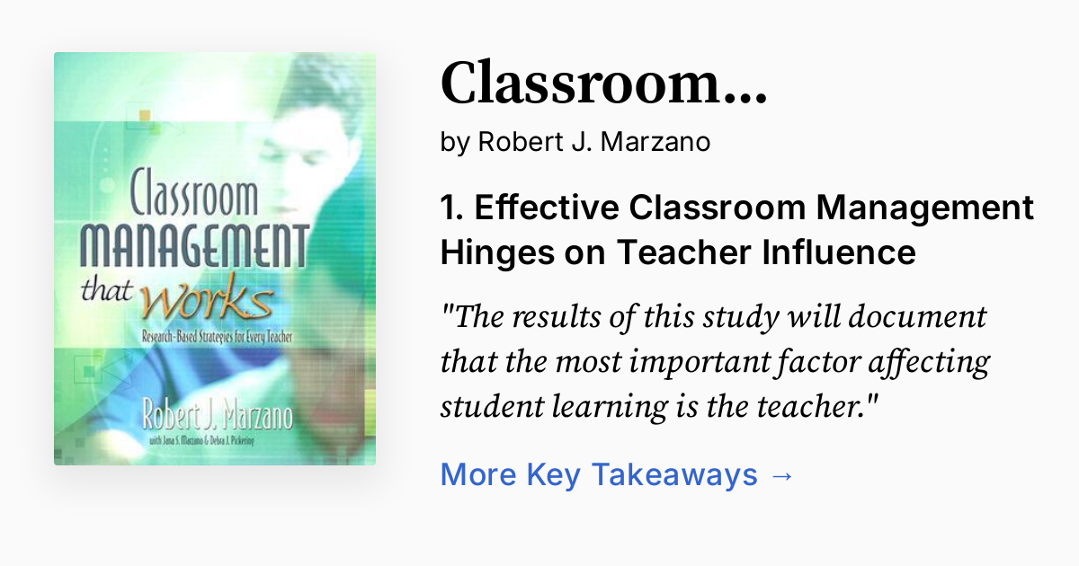 Classroom Management That Works | Summary, Audio, Quotes, FAQ