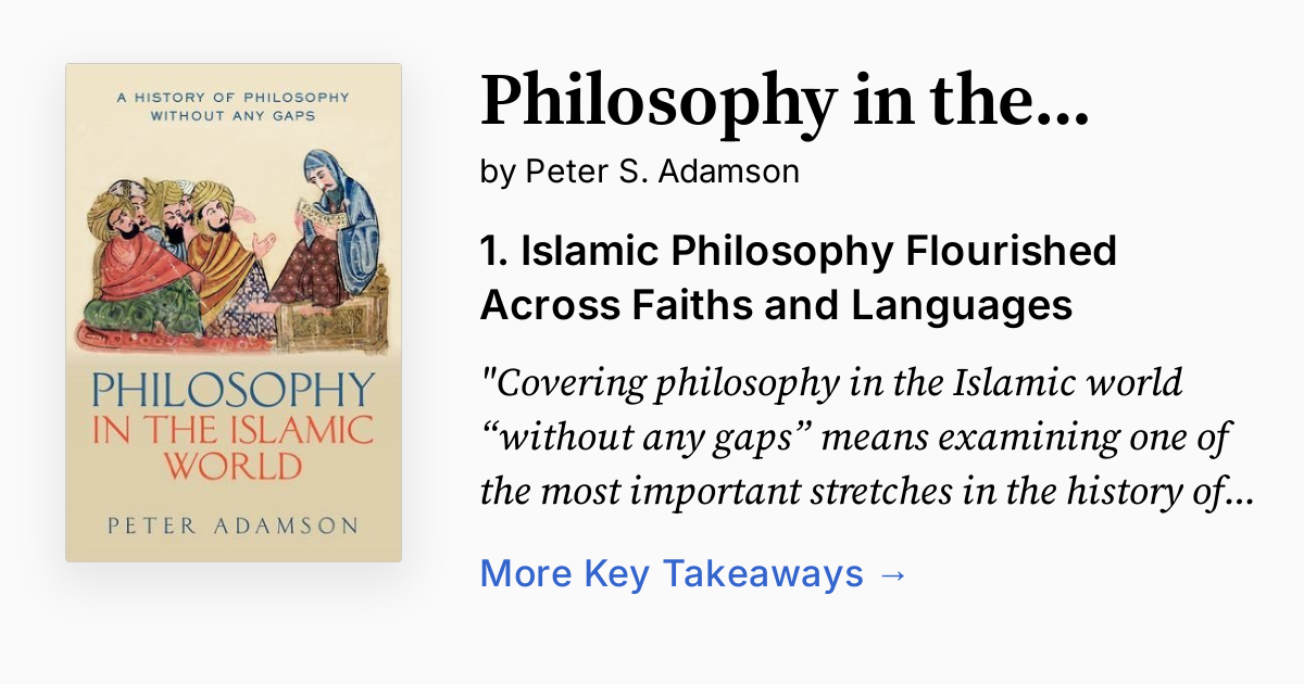 Philosophy in the Islamic World | Summary, Audio, Quotes