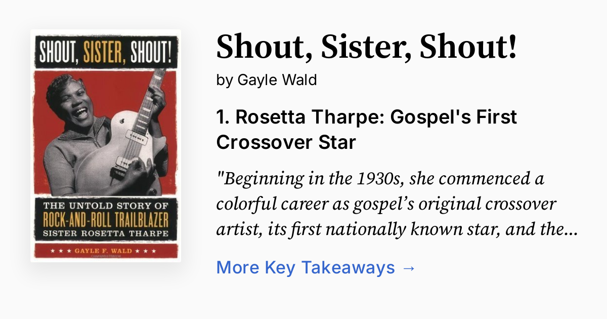 Shout, Sister, Shout! | Summary, Audio, Quotes
