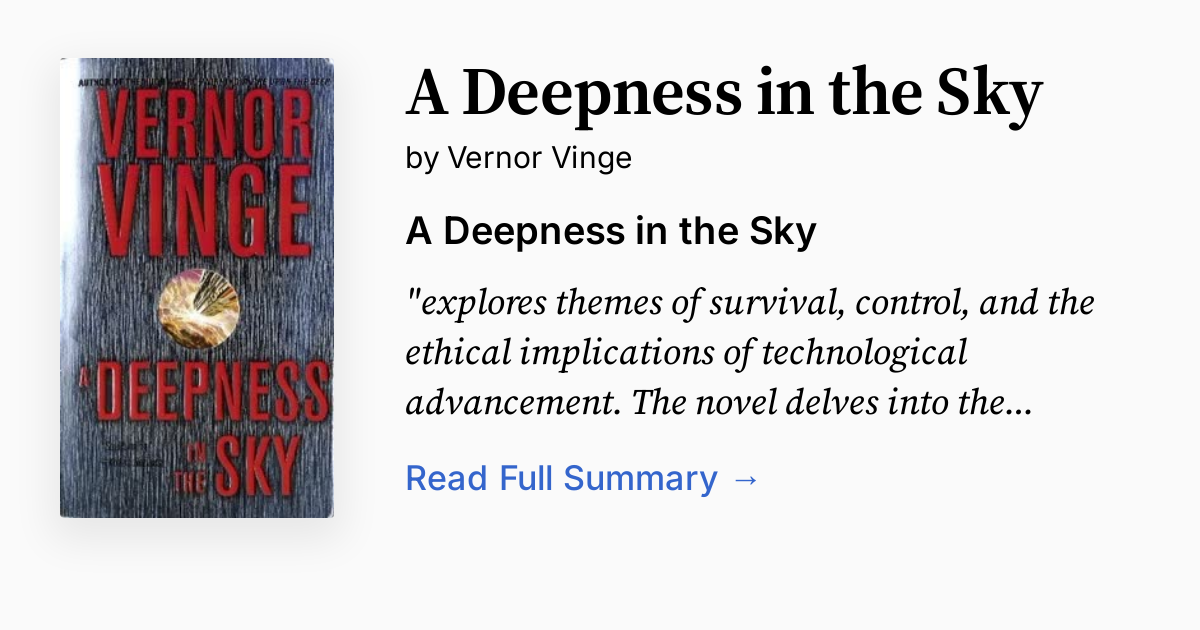 A Deepness in the Sky | Summary, Audio, Analysis, FAQ