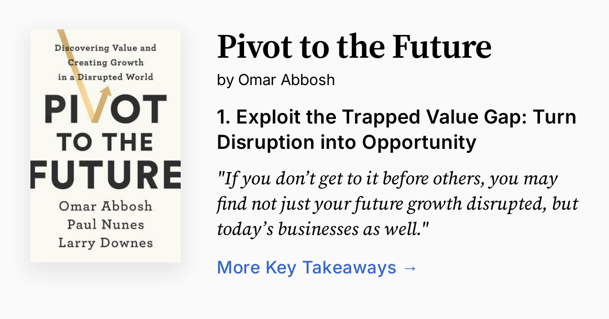 Pivot to the Future | Summary, Audio, Quotes