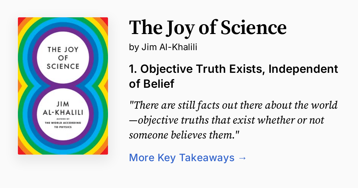 The Joy of Science | Summary, Audio, Quotes